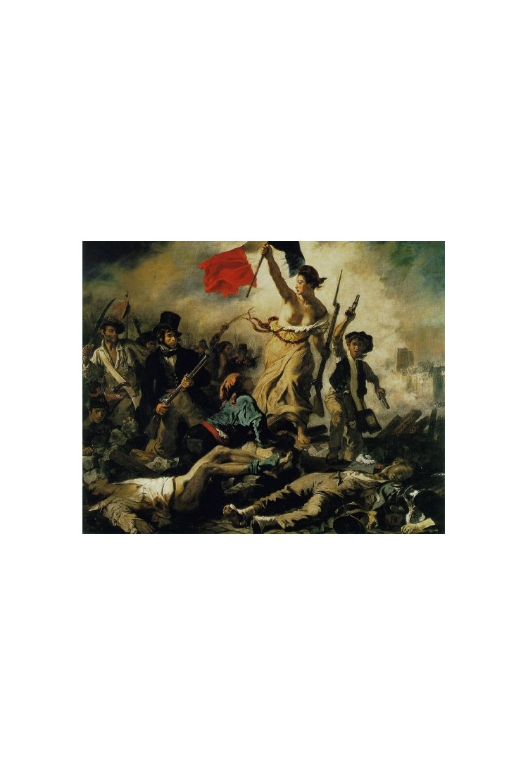 Liberty Leading the People by Eugène Delacroix-Art gallery oil...