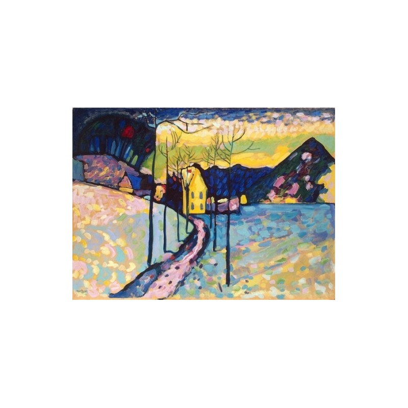 "Winter Landscape 1909" by Wassily Kandinsky | Oil Painting Reproductions.