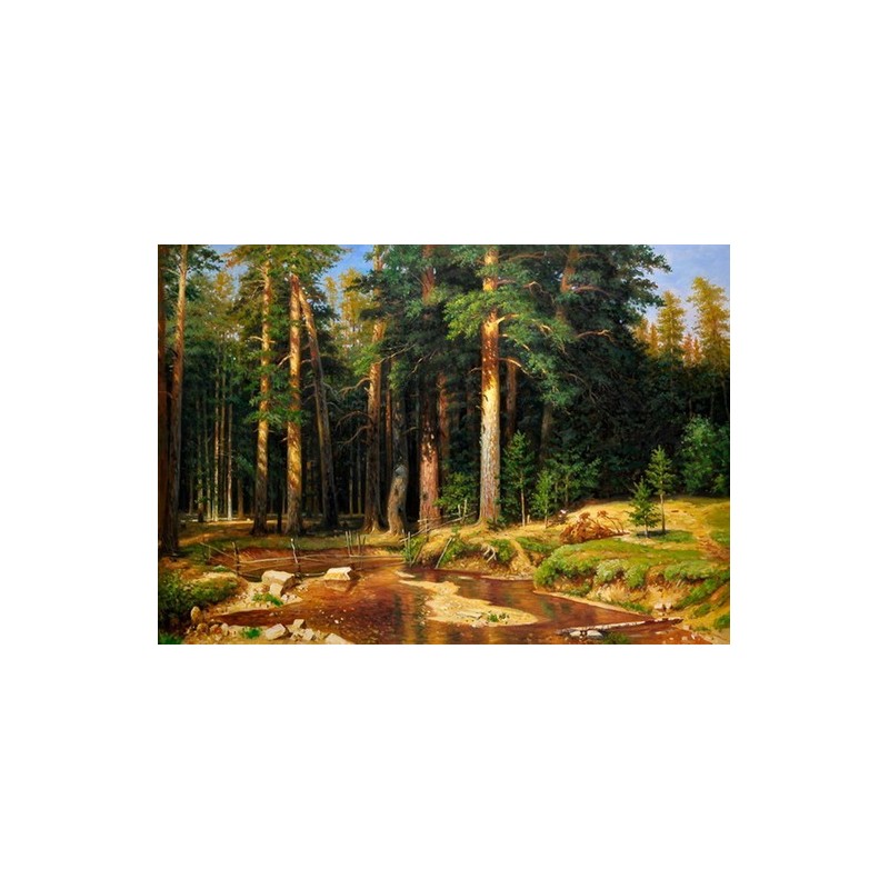 "The Mast Tree Grove" by Ivan Ivanovich Shishkin | Oil Painting ...