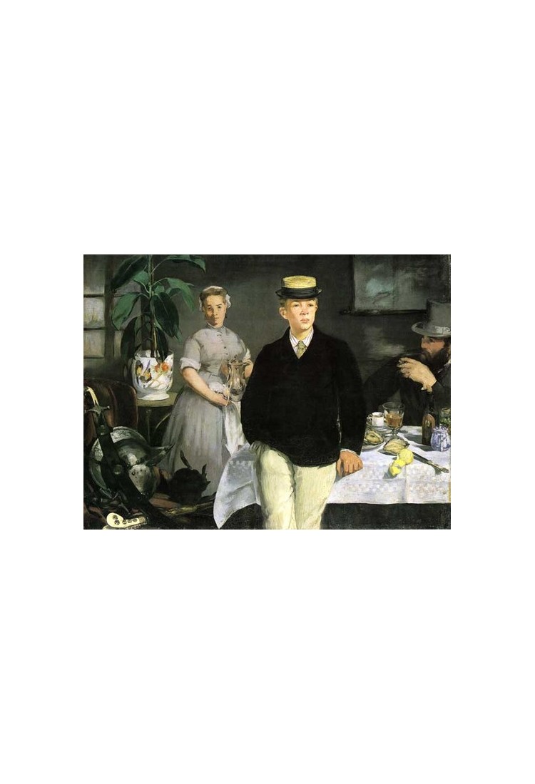 Breakfast in the Studio - The Black Jacket 1868 by Edouard Manet